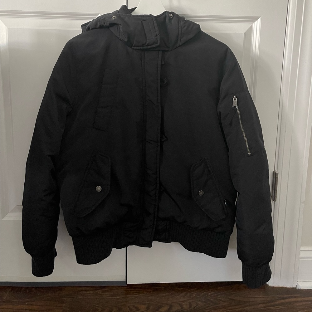 Hollister Feather Filled Bomber Jacket - Gem